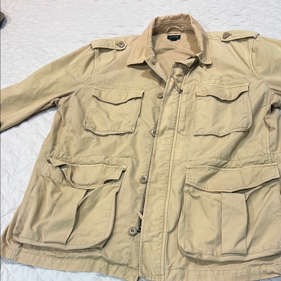 J. Crew | Jackets & Coats | J Crew Tan Military Field Jacket With ...